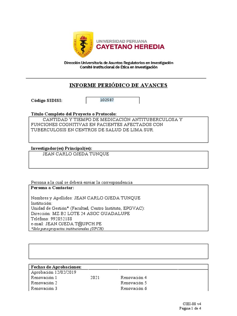 Informe Periódico de Avances 2022 | PDF