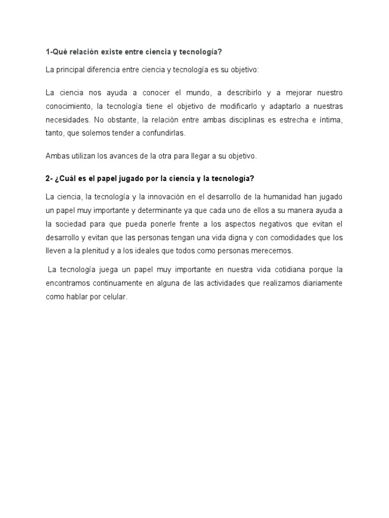 Ciencia y Tecnología | PDF
