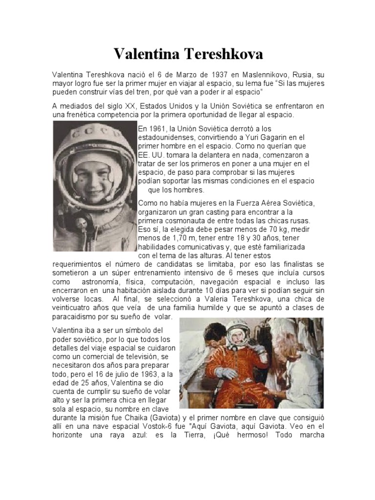 Valentina Tereshkova | PDF