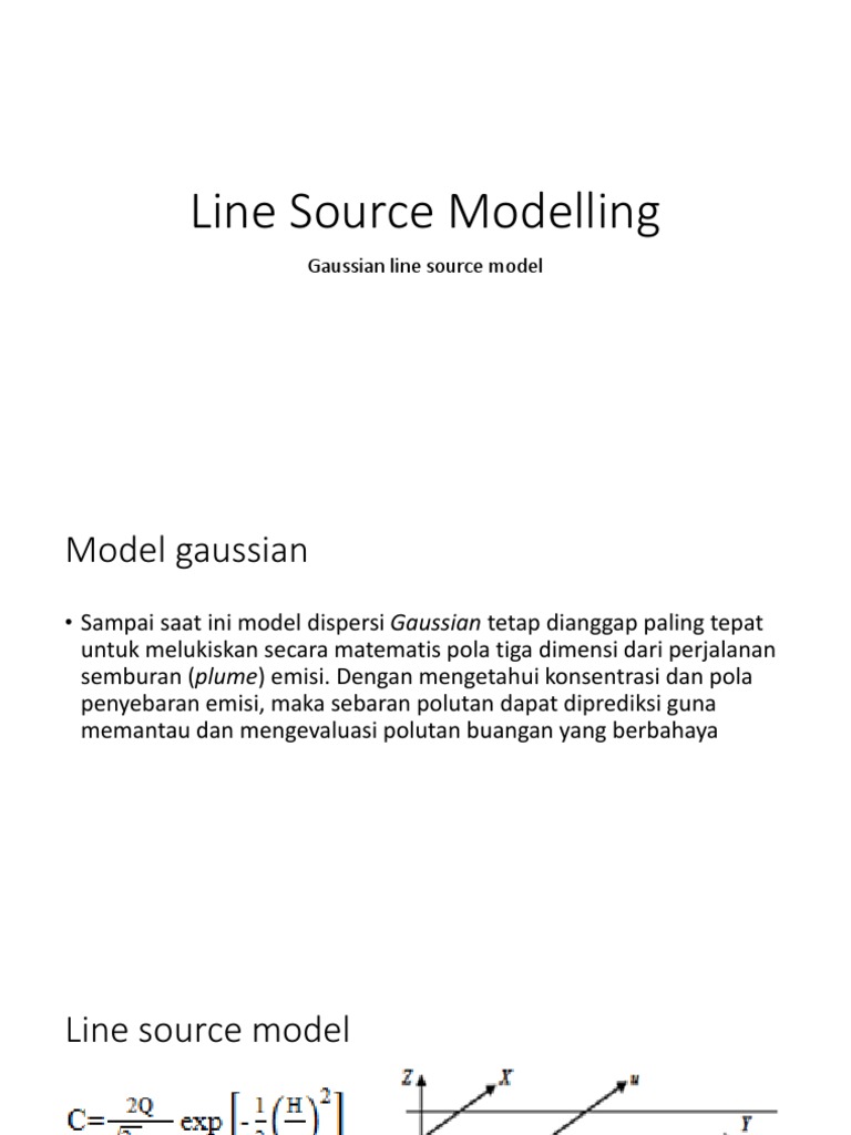 Chapter 5 Line Source Modelling | PDF