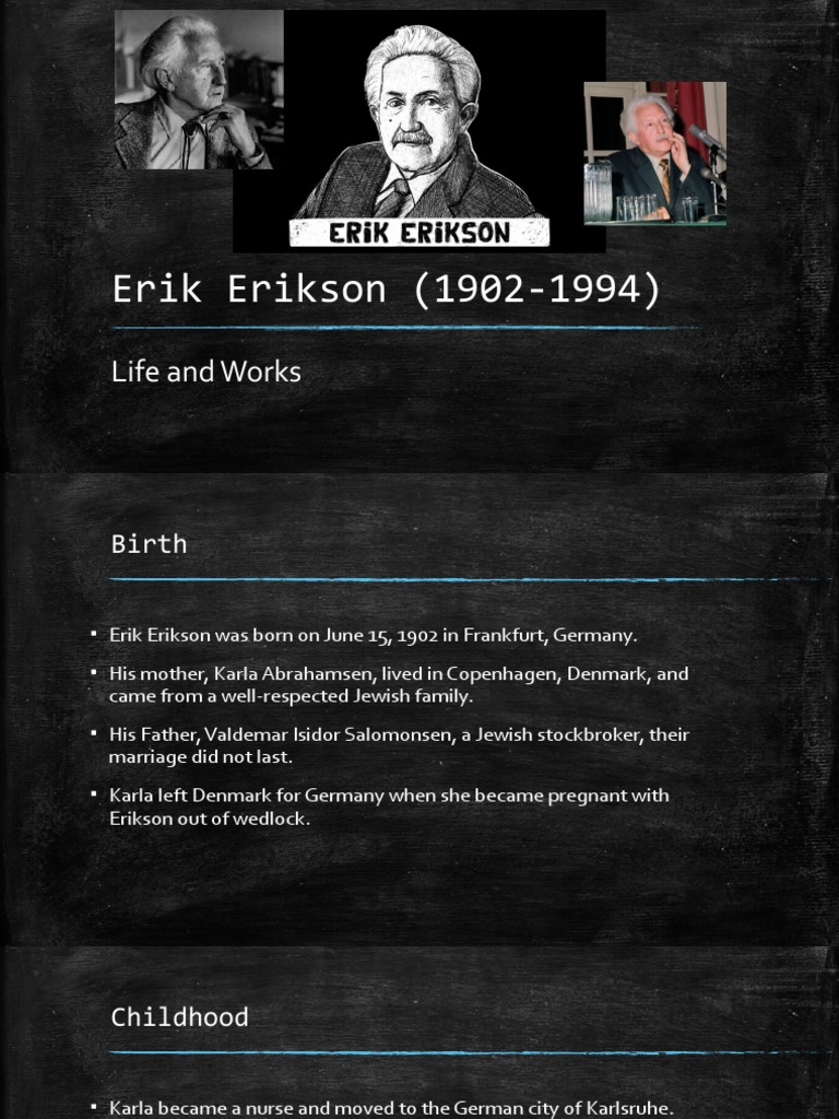Erik Erikson: Life and Legacy | PDF | Psychology | Psychoanalysis