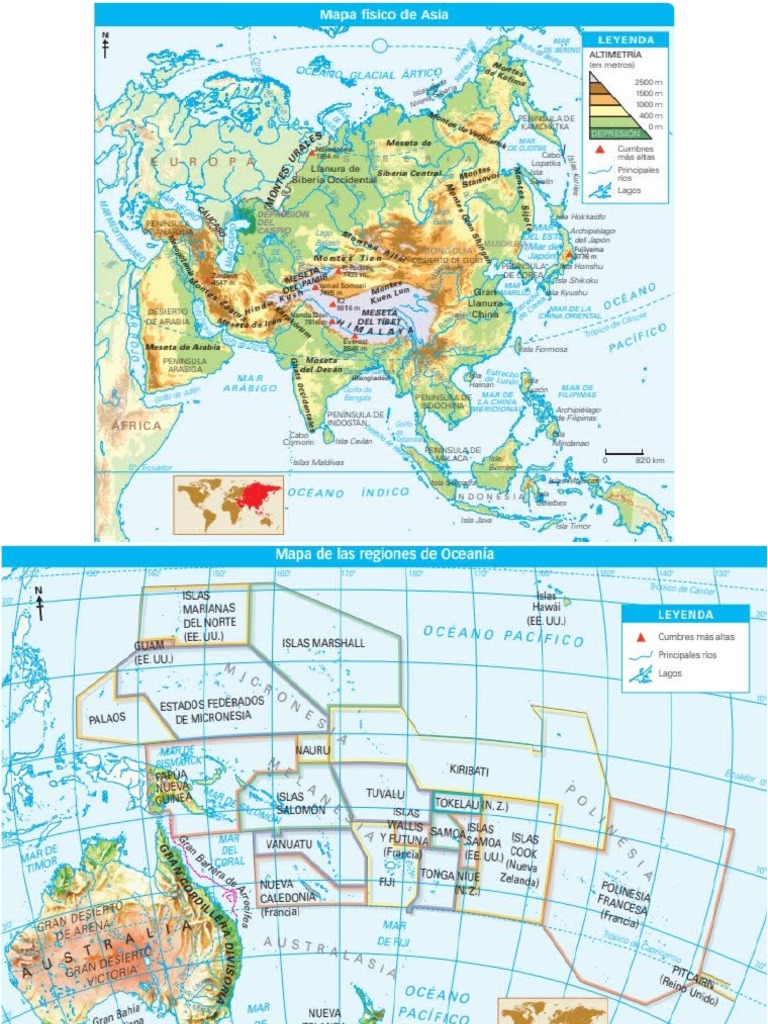 Mapa de Asia y Oceanía | PDF