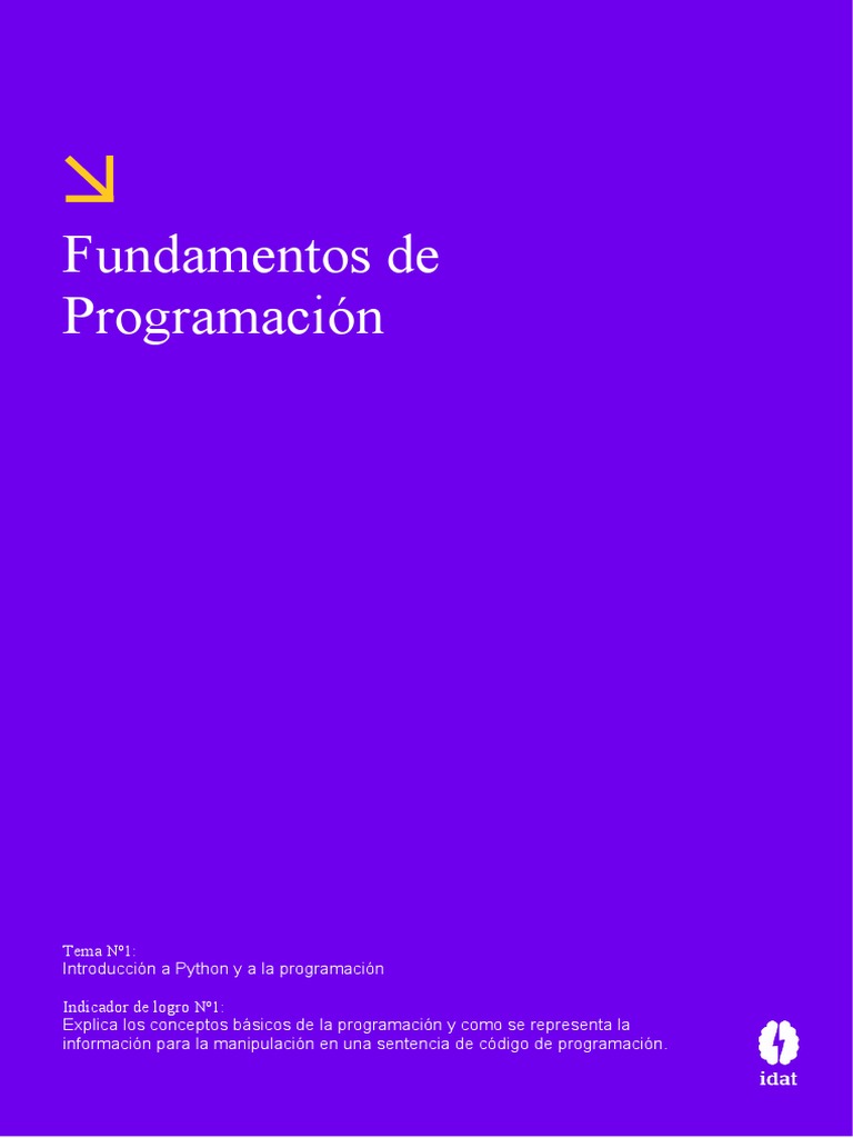Tema 1 Fundamentos de Programacion | PDF | Python (lenguaje de ...