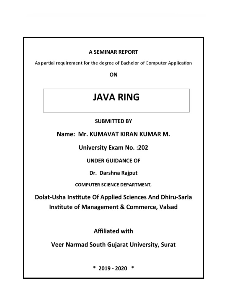 Java Ring | PDF | Computer Data Storage | Java Virtual Machine