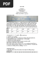 WAEC Physics Practical Guide 2023/2024 | PDF | Pendulum
