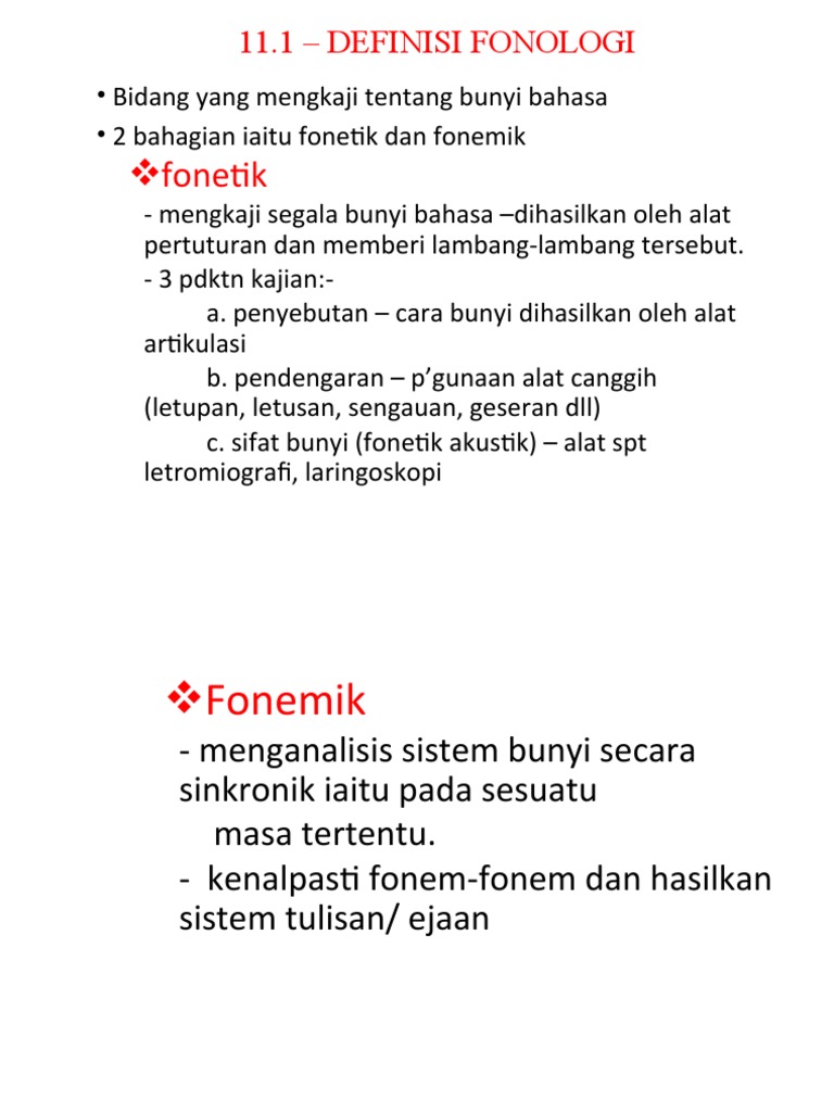 Bab 11 - Fonologi | PDF