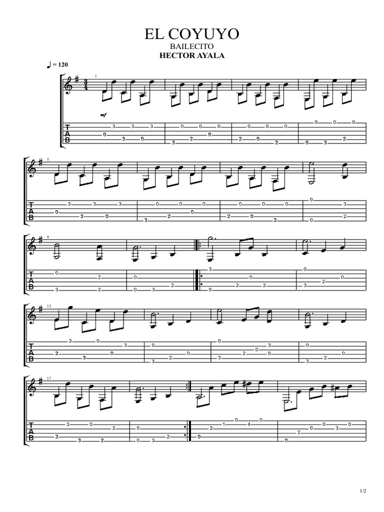 El Coyuyo: Bailecito Hector Ayala | PDF