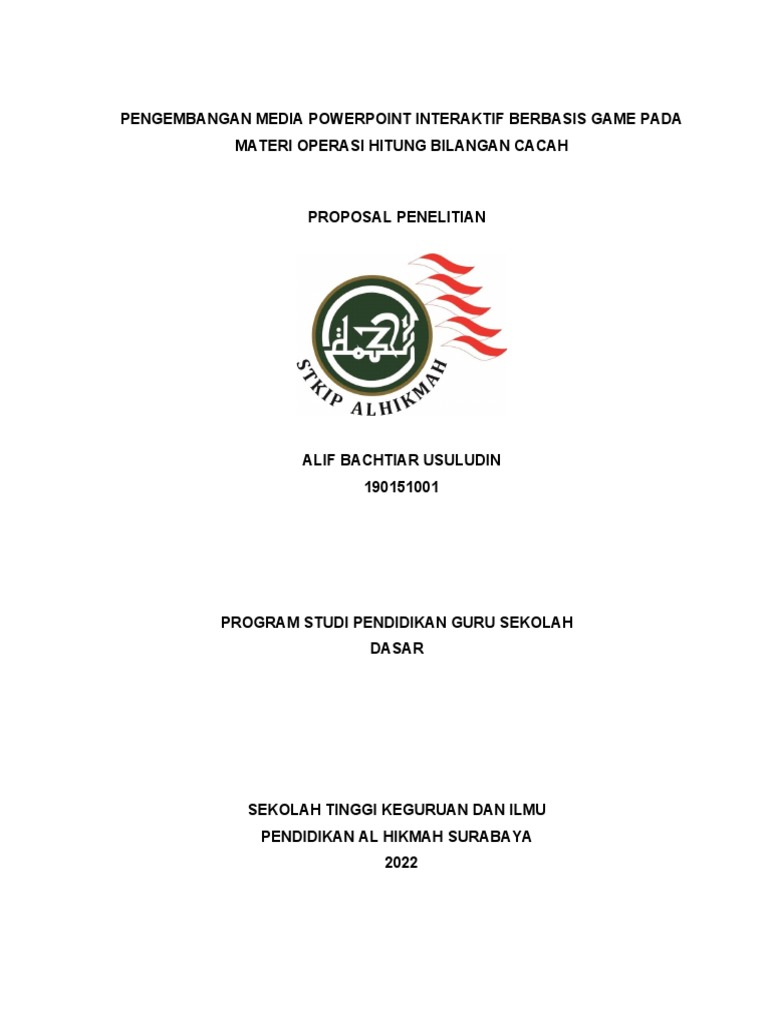 Kerangka Proposal-1-Rev 23 Sept | PDF | Komputer