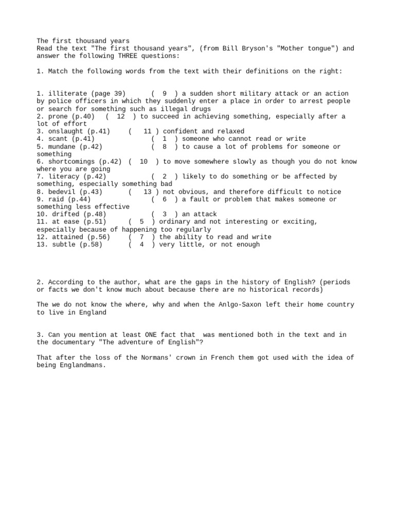 The First Thousand Years | PDF