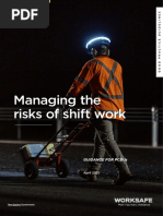 Fatigue Management Plan | PDF | Shift Work | Sleep