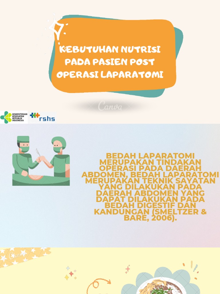 Lembar Balik Kebutuhan Nutrisi Pada Pasien Post Operasi Laparatomi ...