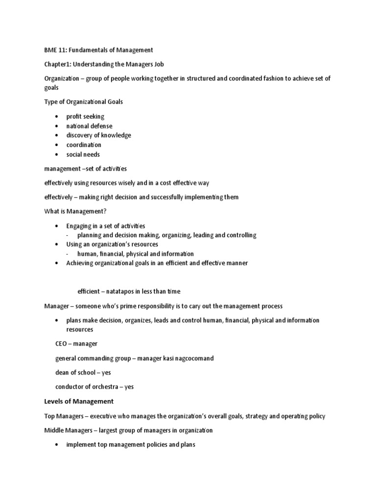 Bme 11 | PDF | Strategic Management | Goal