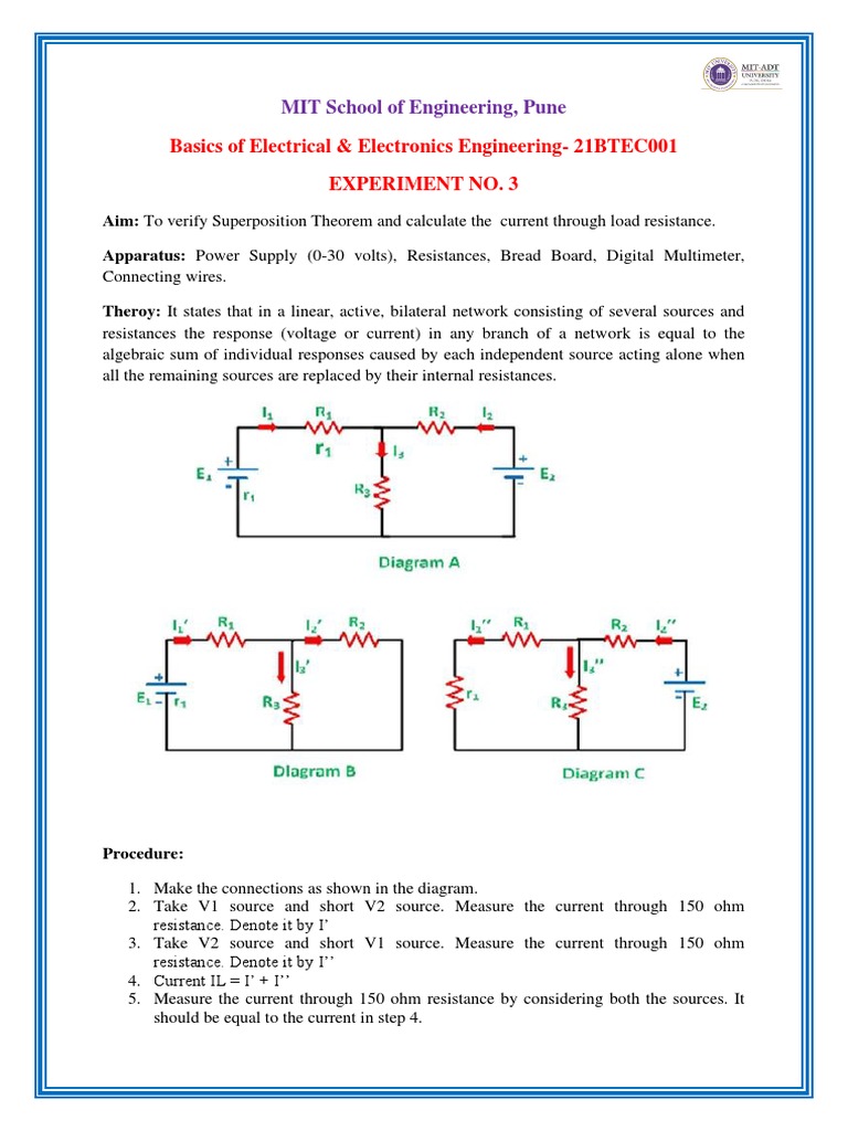 Beee Experiment No. 3 | PDF | Electrical Resistance And Conductance | Electrical Network