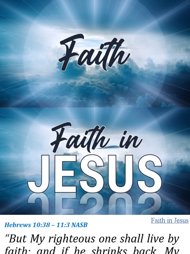 Faith in Jesus | PDF | Assurance (Theology) | Faith