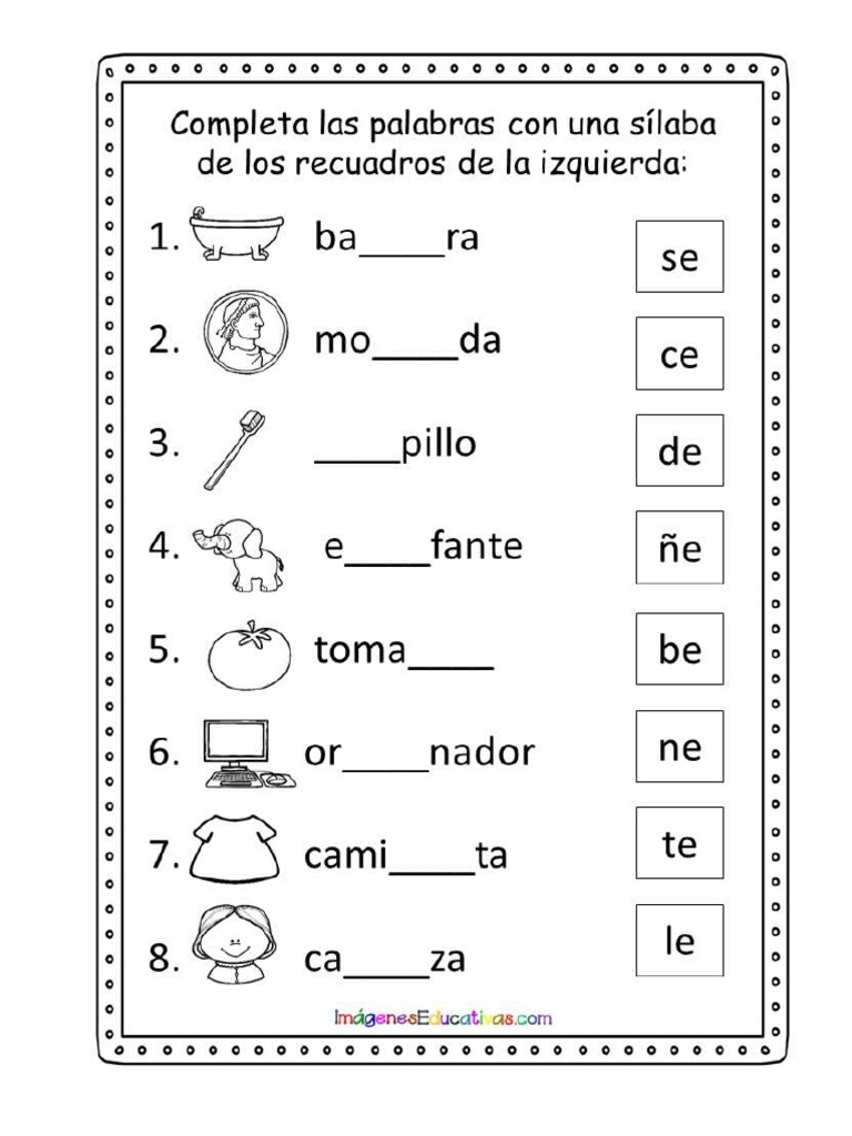 Silaba Faltante | PDF