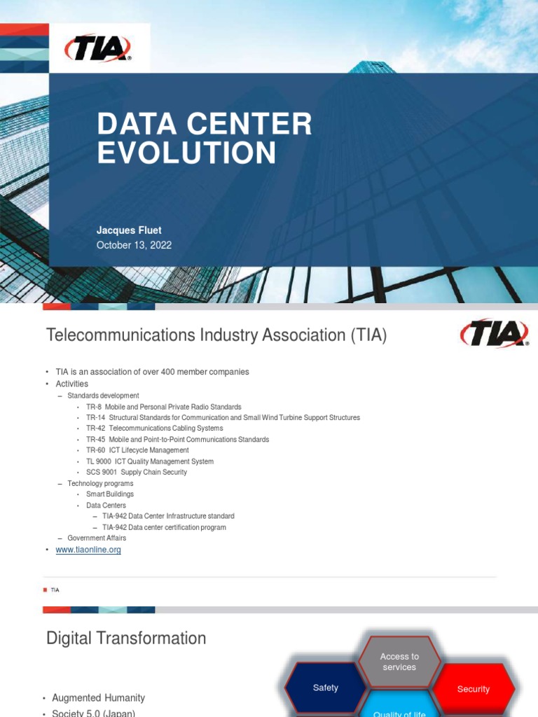 Data Center Evolution: Jacques Fluet | PDF | Data Center | Computer Network