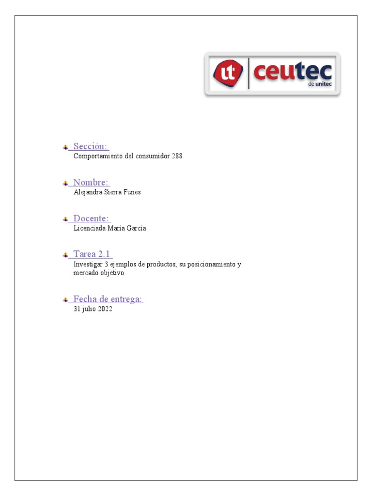 Tarea2.1 AlejandraSierra620111004 | PDF | Marca