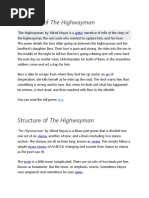 The Highwayman - Text | PDF | Poetry