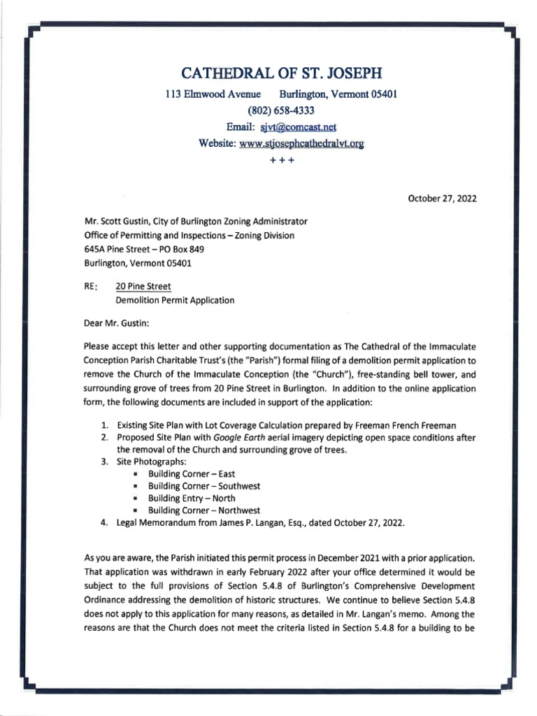 Demo Permit Cover Letter | PDF
