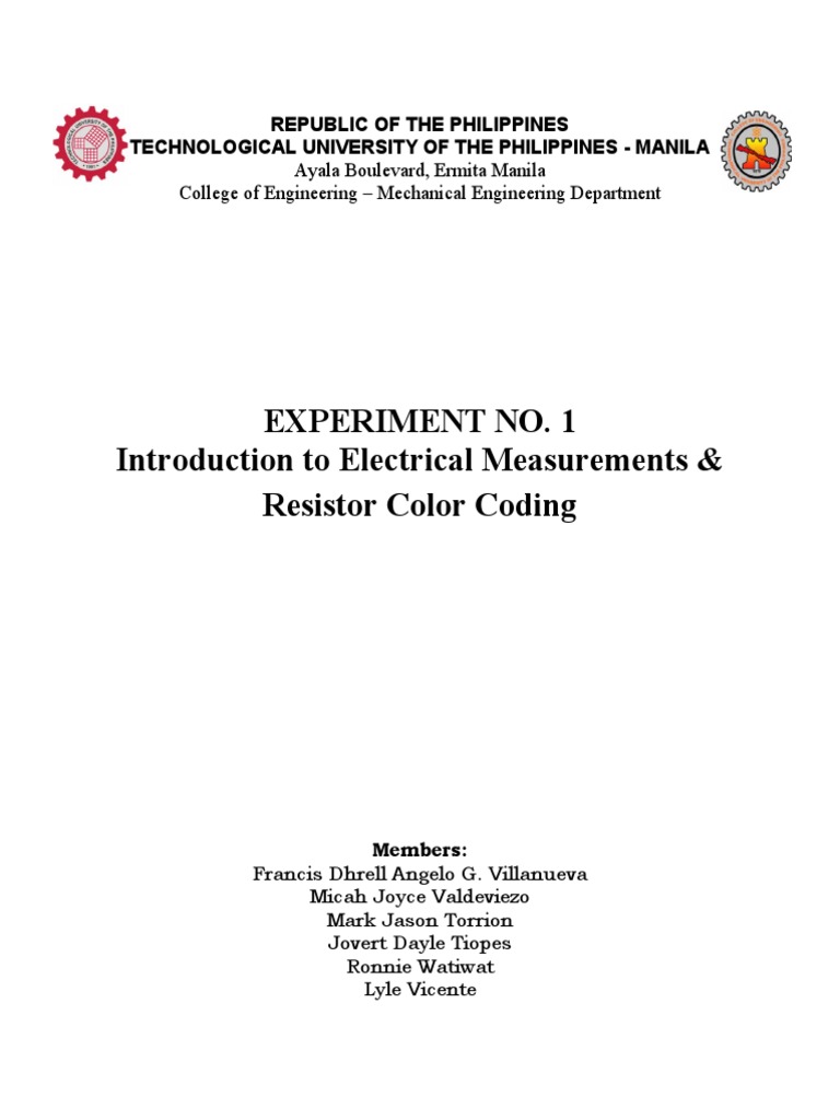Experiment No.1 - Group 8 1 | PDF | Color | Red