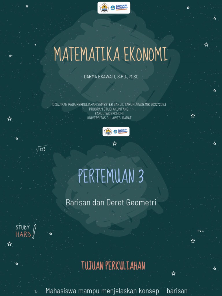 Rasio Barisan Geometri 27, 9, 3, 1 | PDF