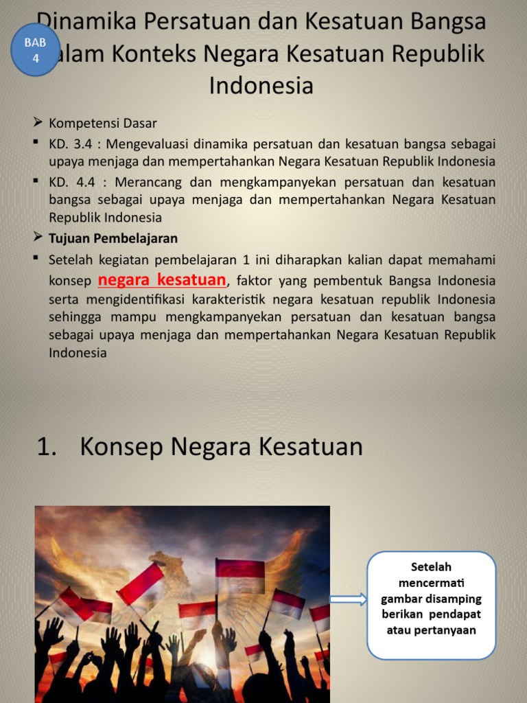Dinamika Persatuan Dan Kesatuan Bangsa Dalam Konteks Negara Pdf