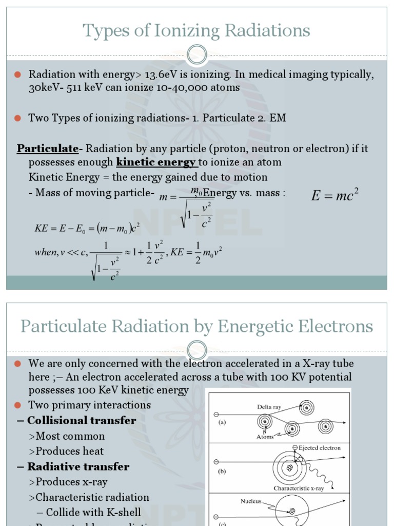 Lecture - 11 - X - Ray - Types of Radiation | PDF | Ionizing Radiation ...
