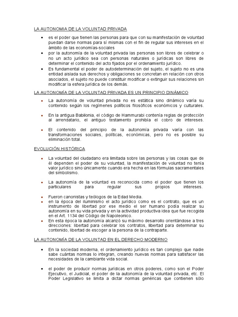 La Autonomia de La Voluntad Privada | PDF | Libertad | Derechos La Autonomia de La Voluntad Privada | PDF | Libertad | Derechos
