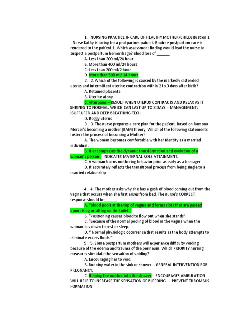 Pre 3 NP 2 2 | Download Free PDF | Childbirth | Postpartum Period