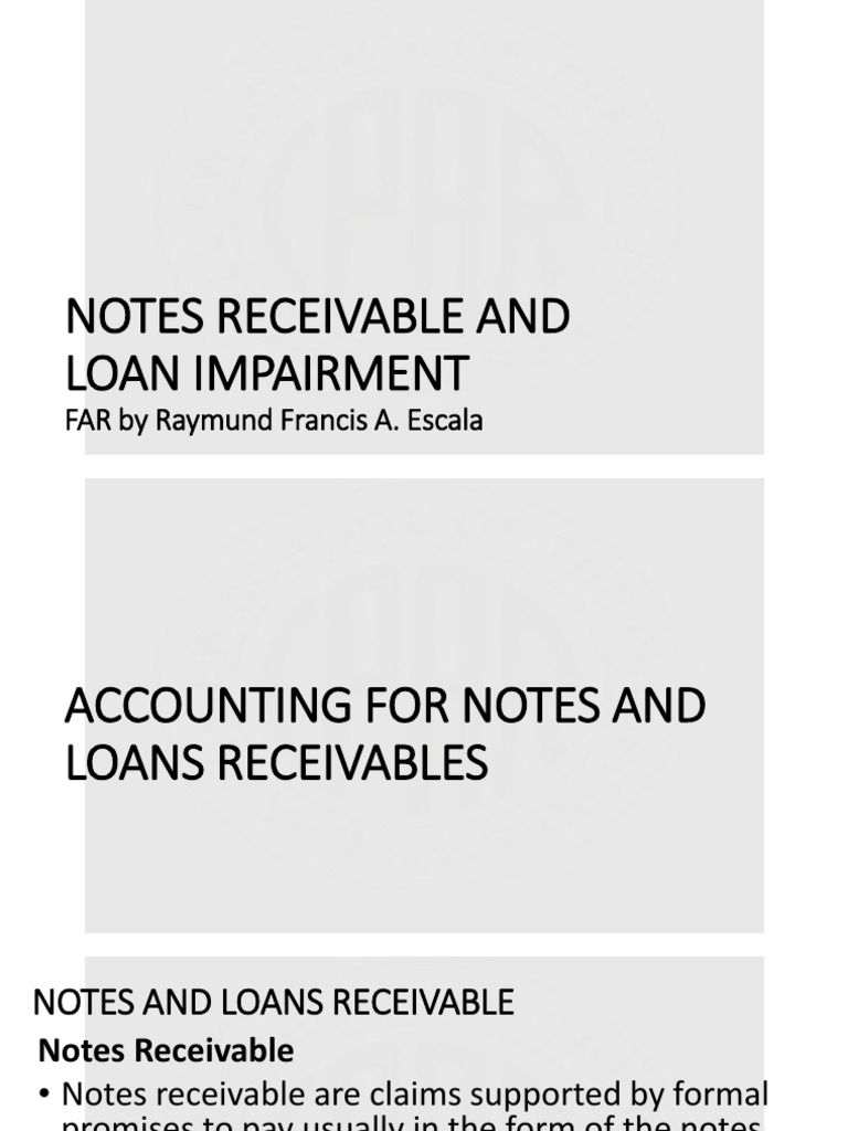 Loan Impairment and Receivables Guide | PDF | Fair Value | Present Value
