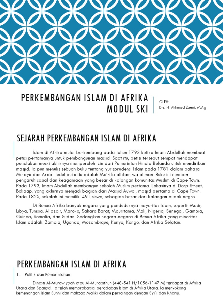 PERKEMBANGAN AWAL ISLAM DI AFRIKA | PDF
