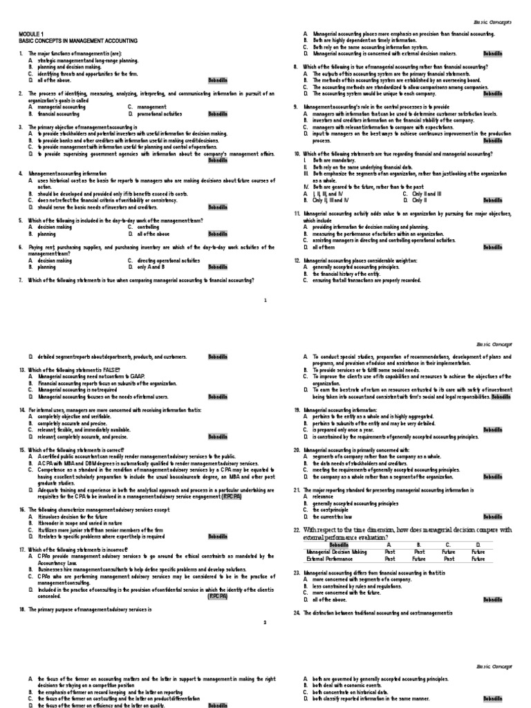 01 x01 Basic Concepts | PDF | Accounting | Management Accounting