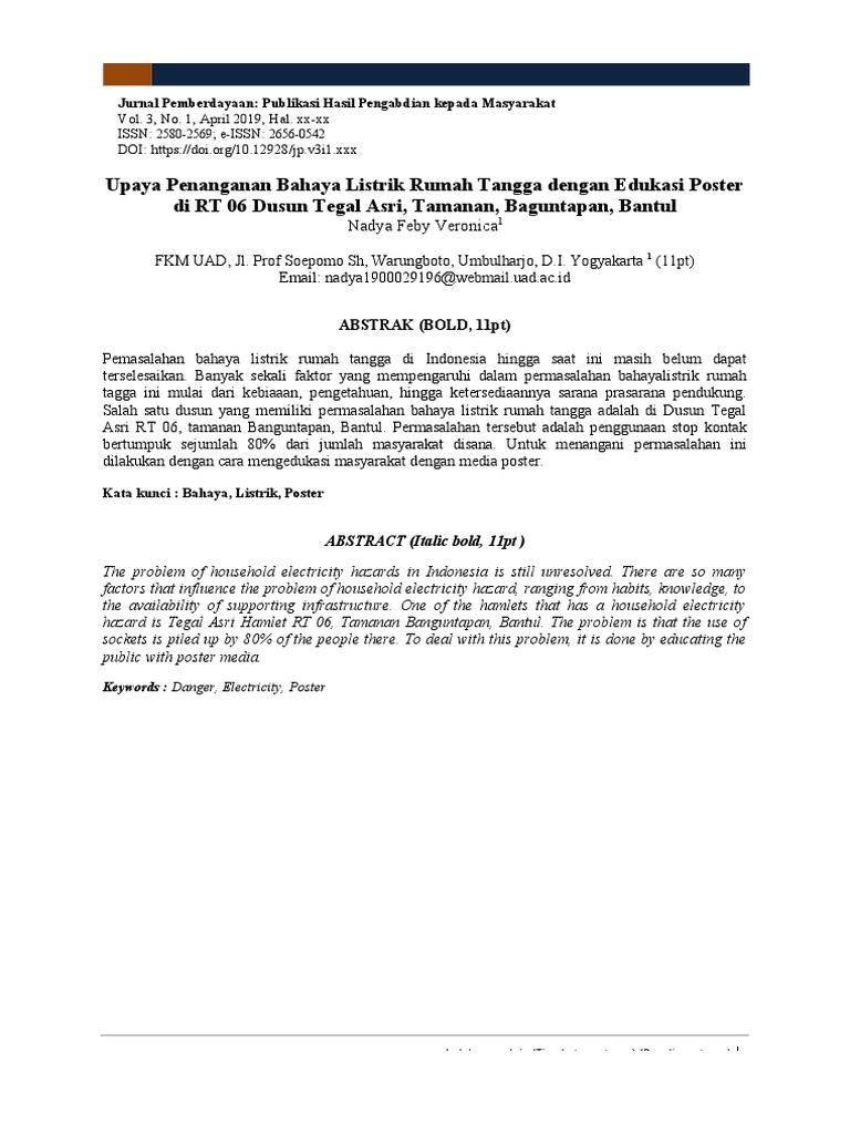 NasPub Pengabdian Nadya Feby Veronica 1900029196 | PDF