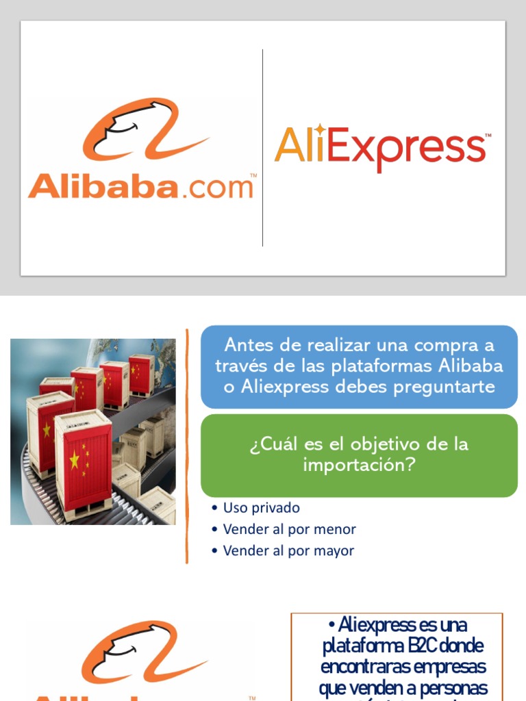 Comparativa: Alibaba vs Aliexpress | PDF | Grupo Alibaba | Economias