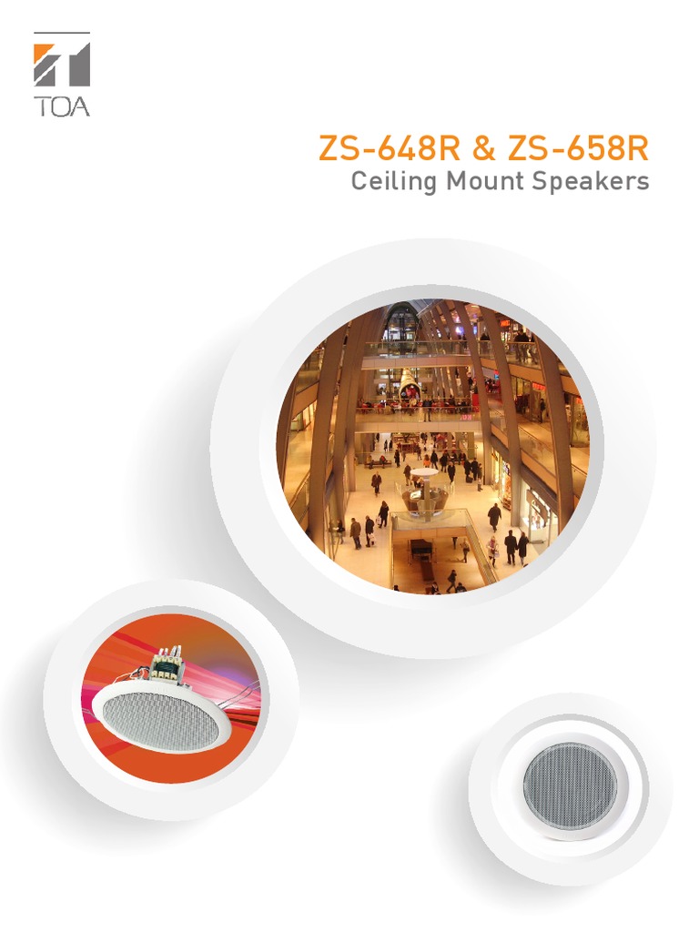 ZS-648R & ZS-658R: Ceiling Mount Speakers | Download Free PDF ...