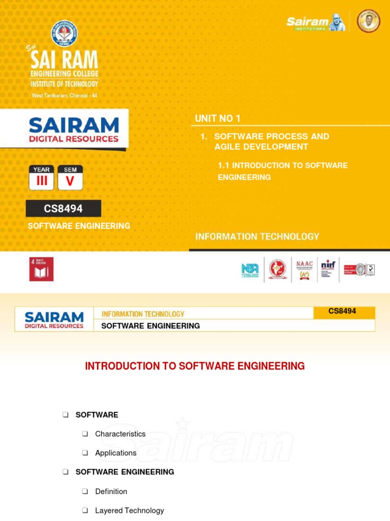 1.1 Introduction To Software Engineering | PDF | Software | Computing