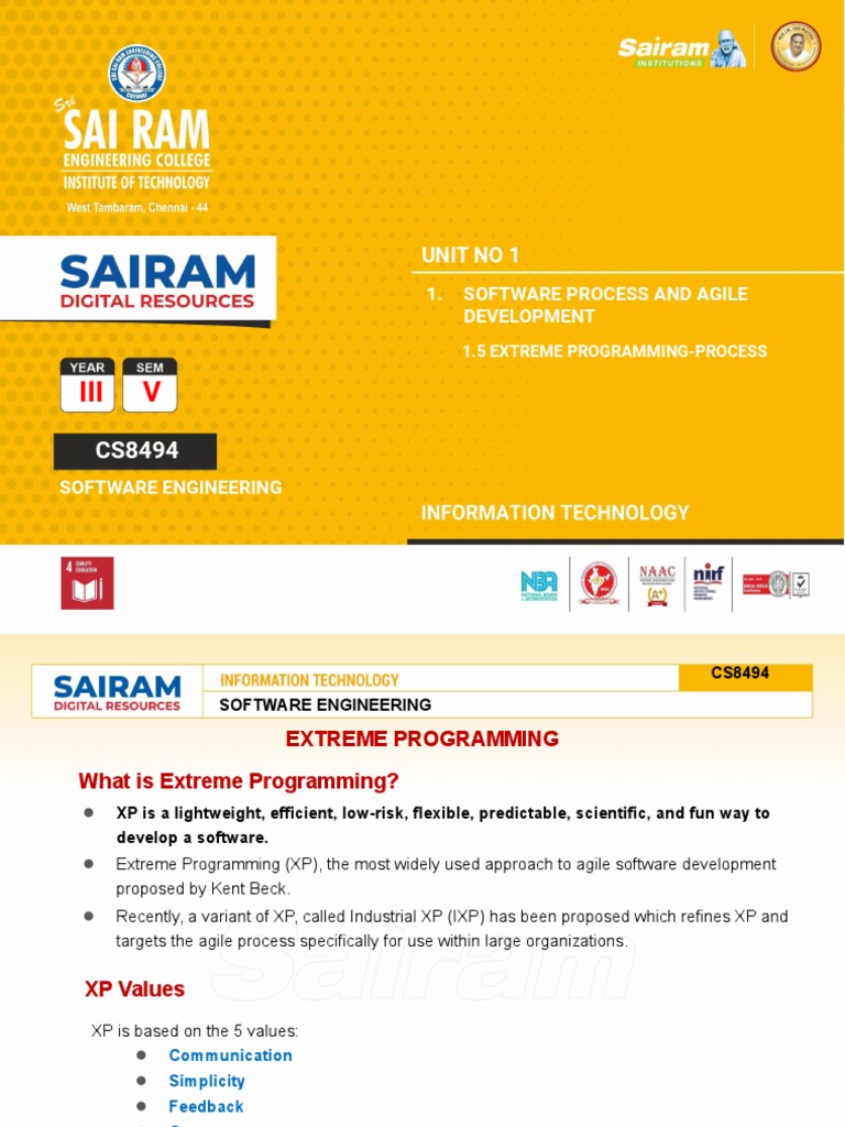 1.5 Extreme Programming | PDF | Agile Software Development | Business