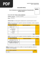 Examen Final Matematica II PDF | PDF | Ecuaciones | Matemáticas