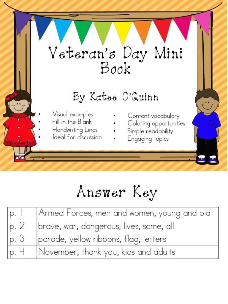 Veterans Day Mini Book | PDF