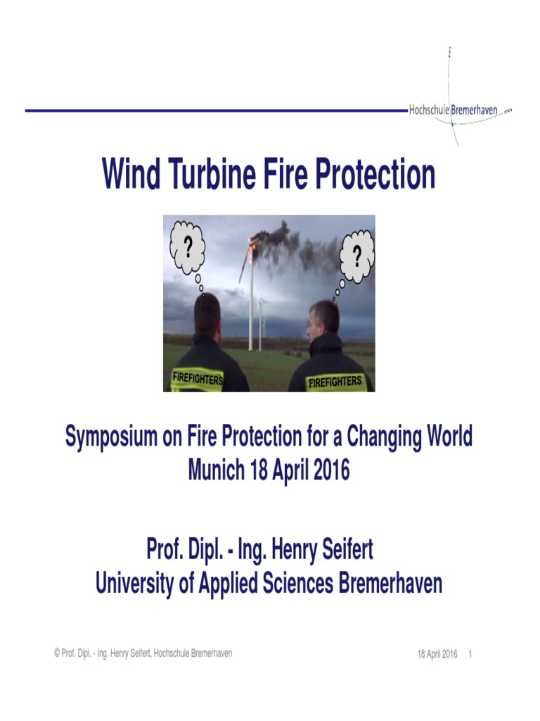 Turbine Fire Protection | PDF | Offshore Wind Power | Wind Turbine