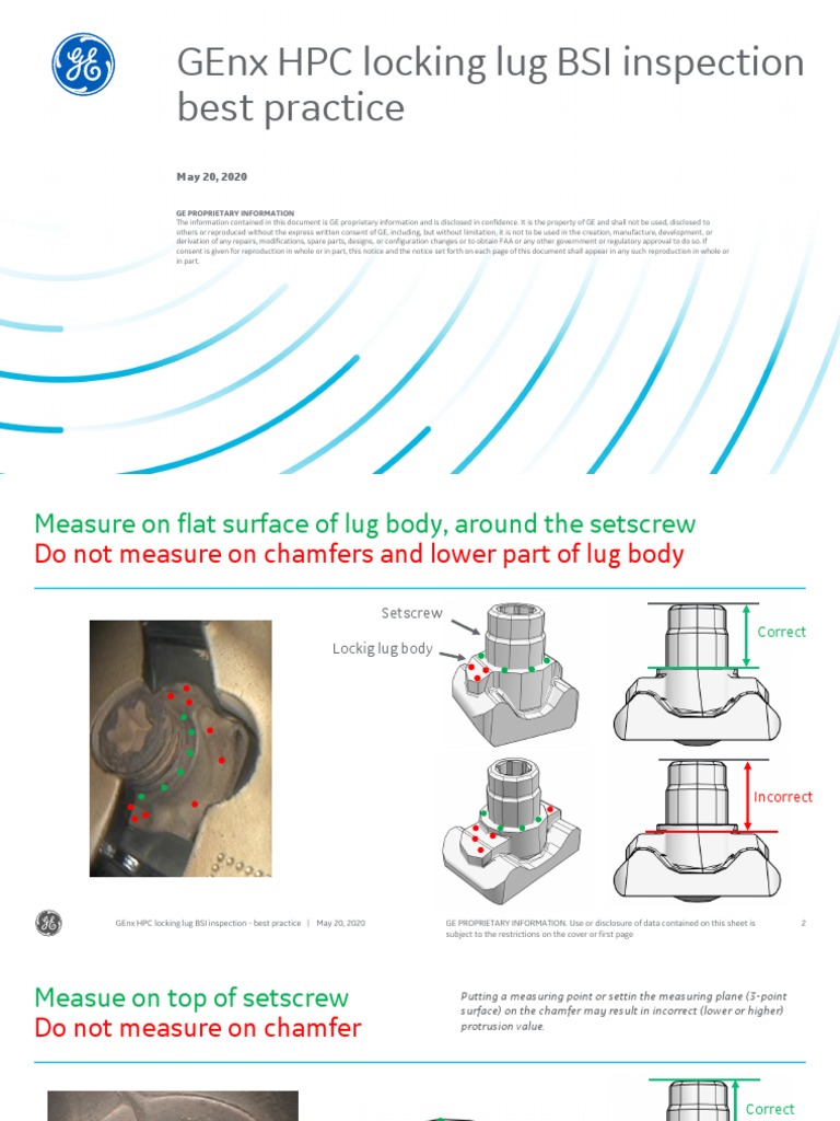 GEnx HPC Locking Lug BSI Inspection - Best Practice | PDF