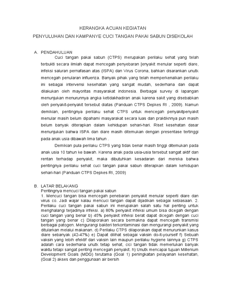 Kak Penyuluhan CTPS Di Sekolah | PDF | Kesehatan Holistik