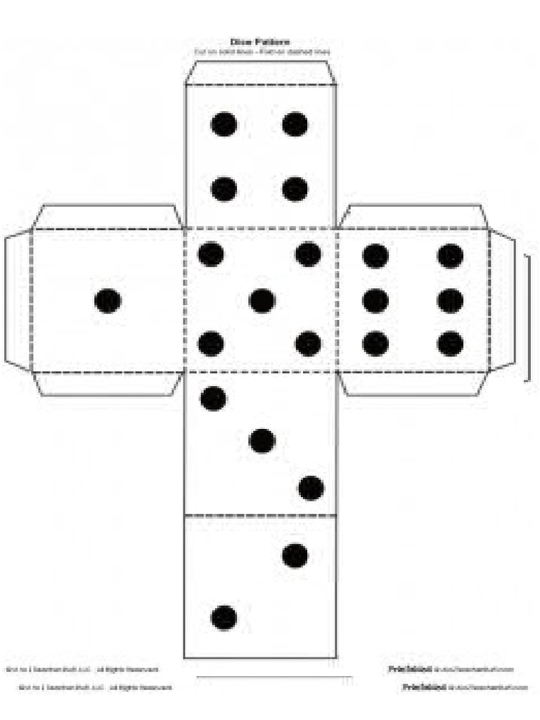 Dice Template | PDF