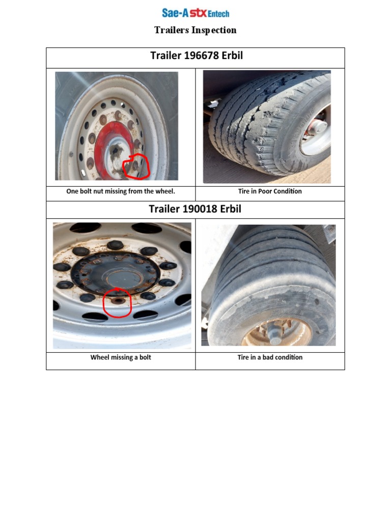 Trailers Inspection | PDF