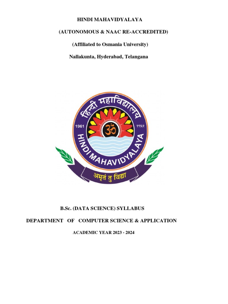 B.SC Data Science Syllabus Bos | PDF | Databases | Programming