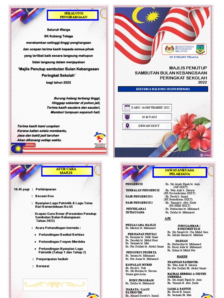 BUKU PROGRAM Penutup Kemerdekaan 2022 | PDF