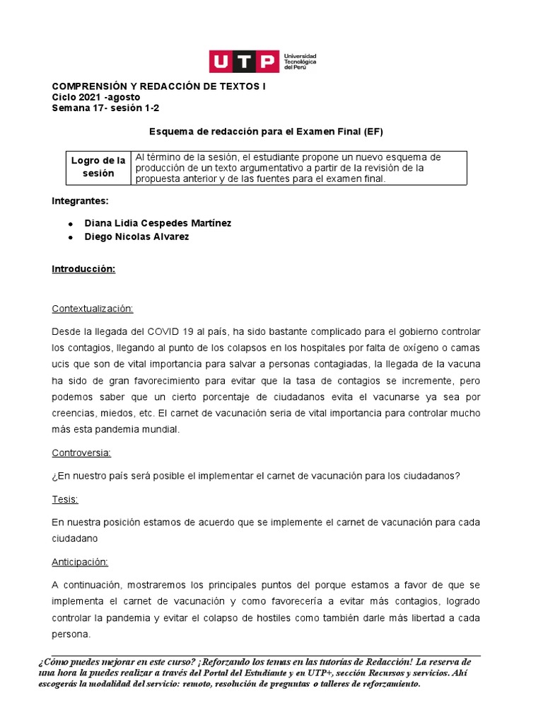 Entrega de Examen Final | PDF | Vacunación | Vacunas