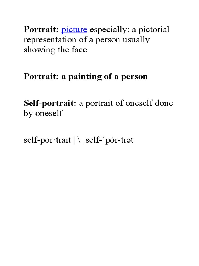 Portrait | PDF | Art
