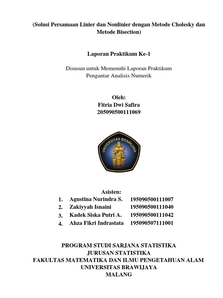 Fitria Dwi Safira - 205090500111069 - Laporan1 | PDF