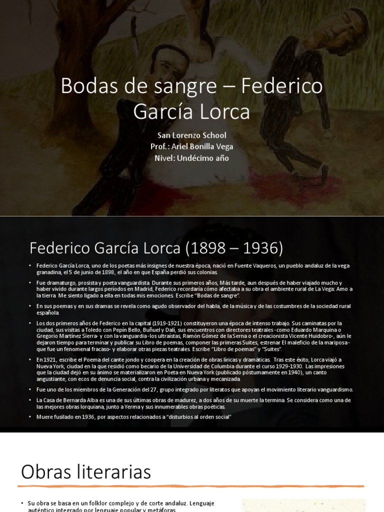 Bodas de Sangre - Federico García Lorca | PDF | Federico García Lorca